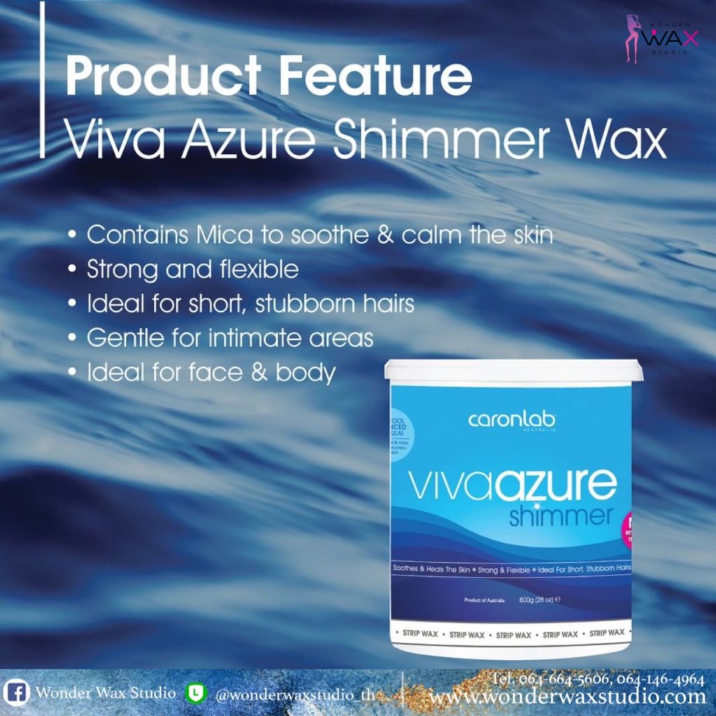 Viva Azure Shimmer Wax - Wonder Wax Studio